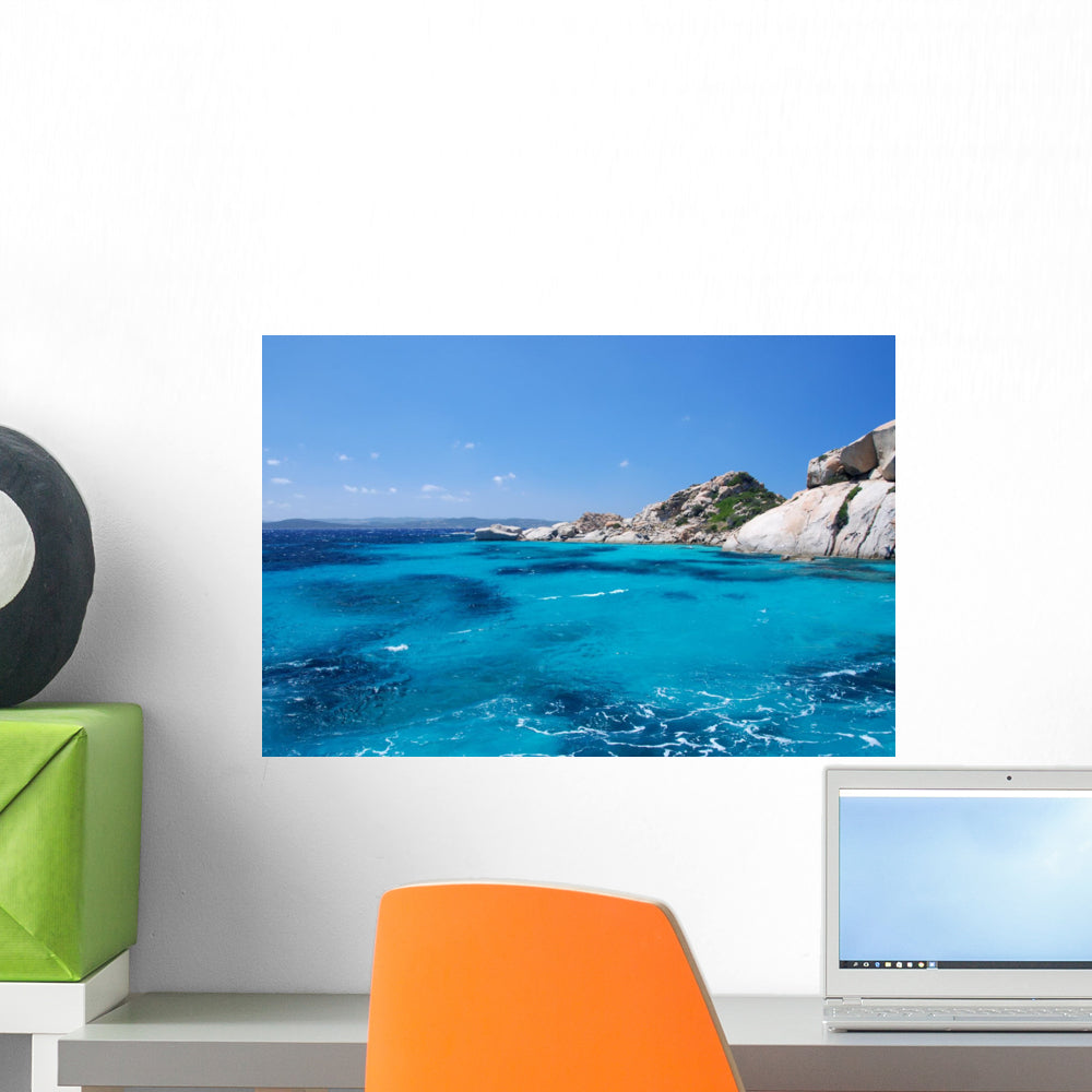 Budelli Island Natural Pools Wall Decal - WallMonkeys.com – Wallmonkeys