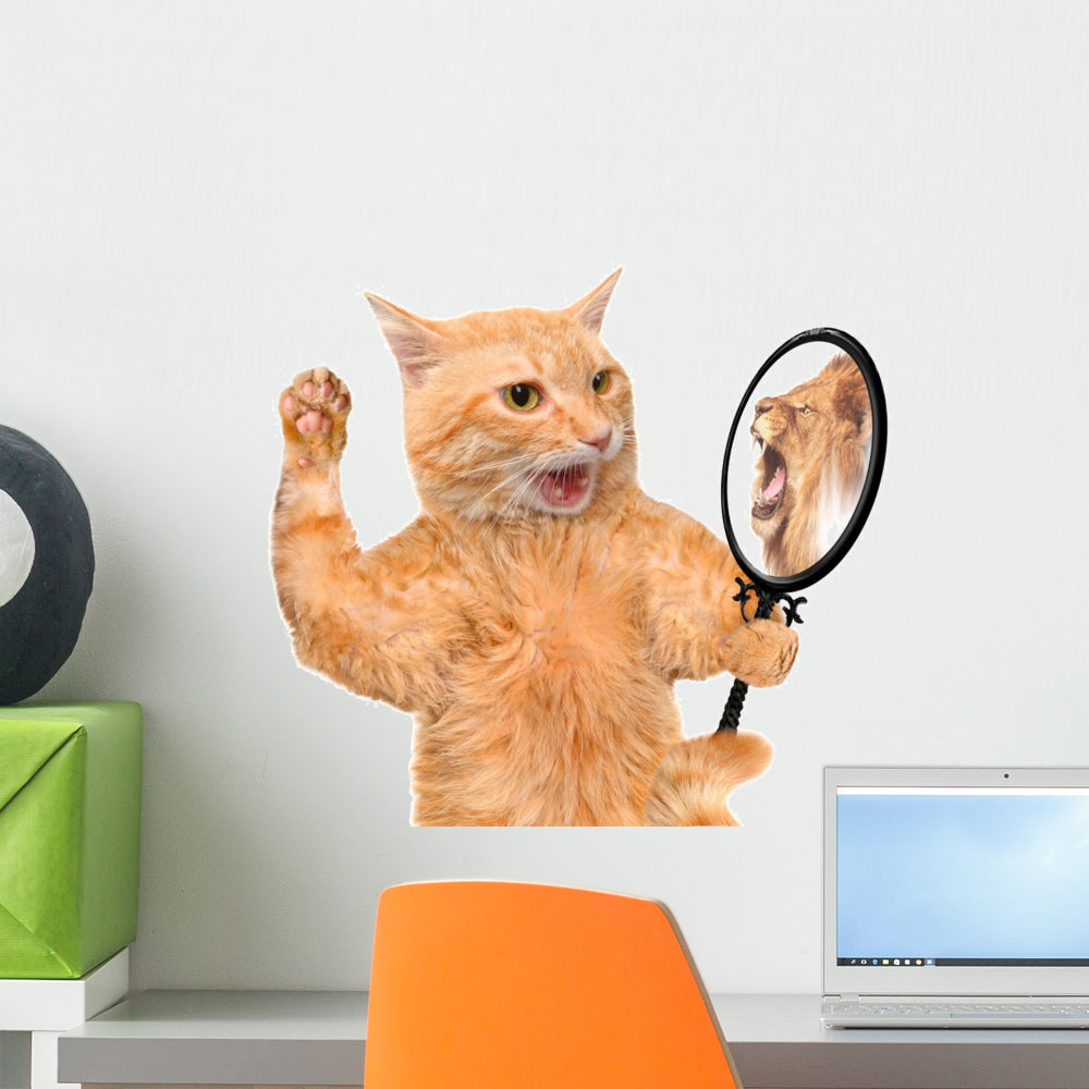 Vain Cat Wall Decal - WallMonkeys.com – Wallmonkeys