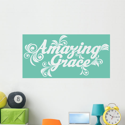 Amazing Grace Lettering Wall Decal - WallMonkeys.com – Wallmonkeys