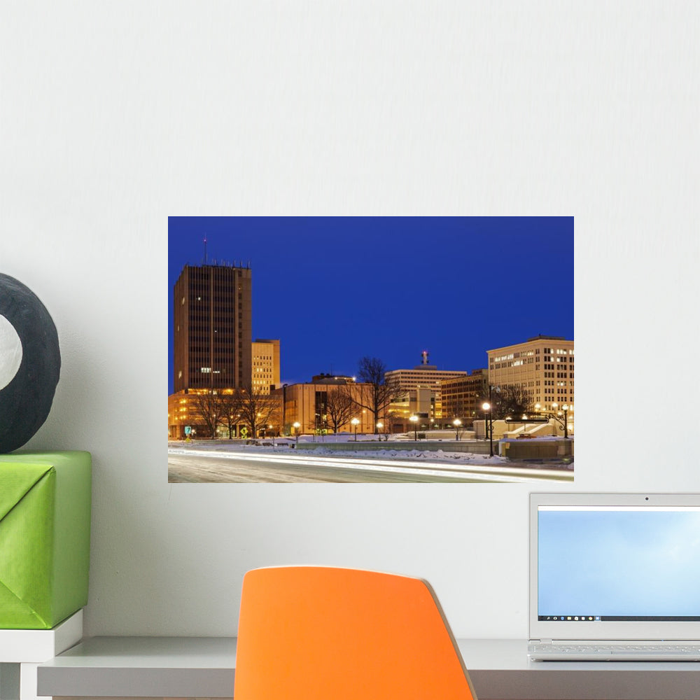 Skyline Topeka Sunrise Wall Decal - WallMonkeys.com – Wallmonkeys