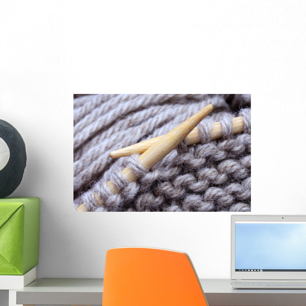 Hand Knitting Wall Decal - WallMonkeys.com – Wallmonkeys