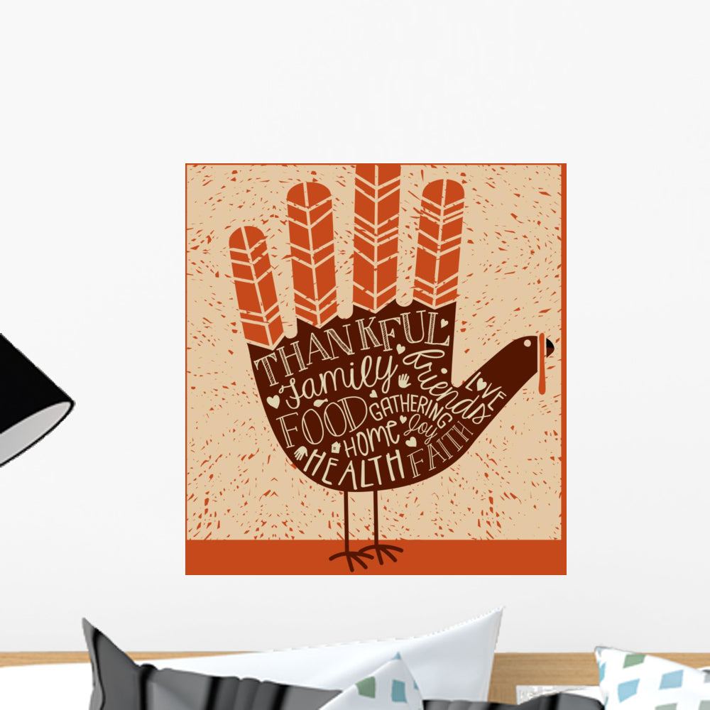 Thanksgiving Card Design with Wall Mural – Wallmonkeys