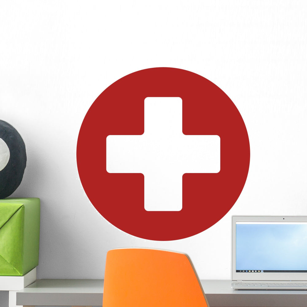 First Aid Medical Sign Wall Decal - WallMonkeys.com – Wallmonkeys