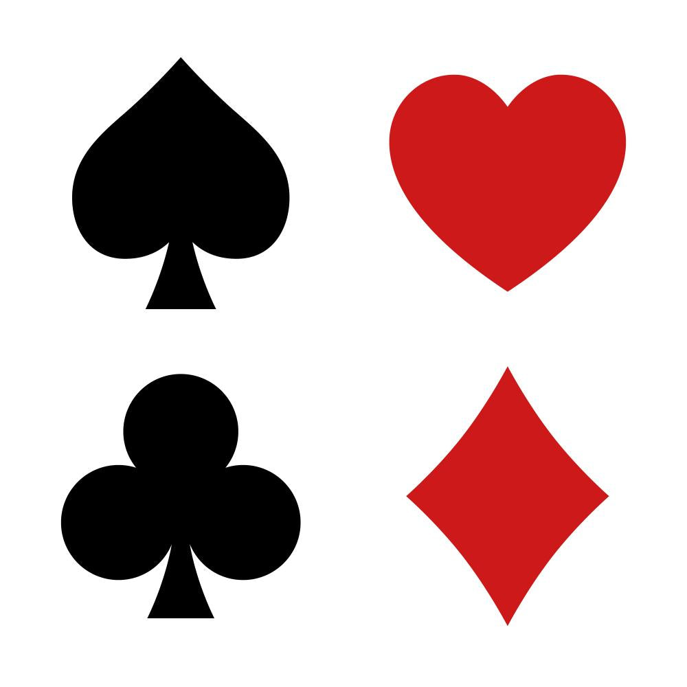 Playing Card Spade Heart Wall Stickers Wall Decal - WallMonkeys.com ...