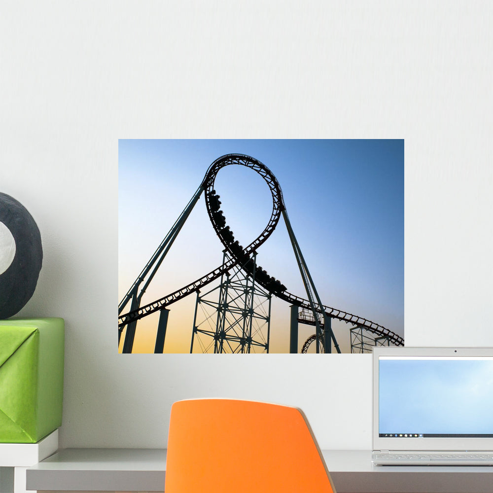 Roller Coaster Wall Decal Design 2 - WallMonkeys.com – Wallmonkeys