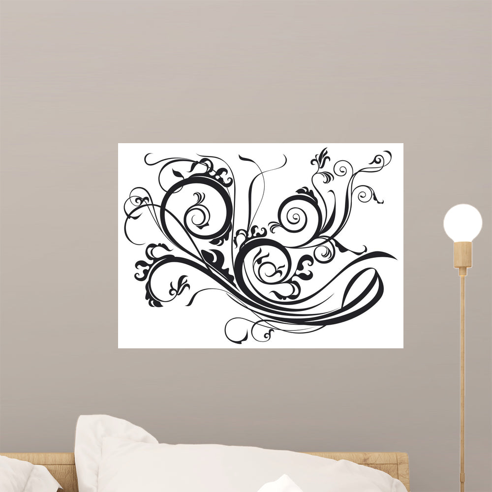 Ornate Scroll Wall Decal - WallMonkeys.com – Wallmonkeys