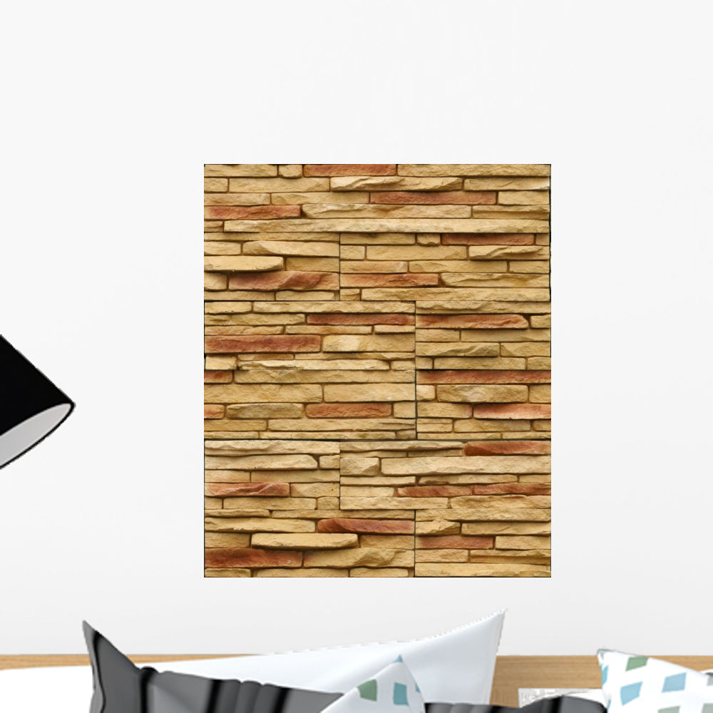 Seamless Old Stone Wall - Wall Decal - WallMonkeys.com – Wallmonkeys