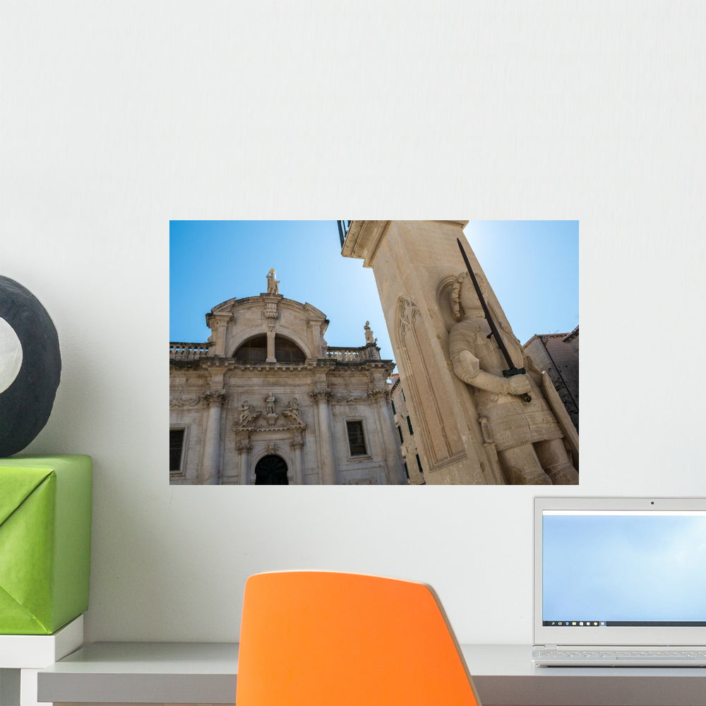 Orlando's Column Front Church Wall Decal - WallMonkeys.com – Wallmonkeys