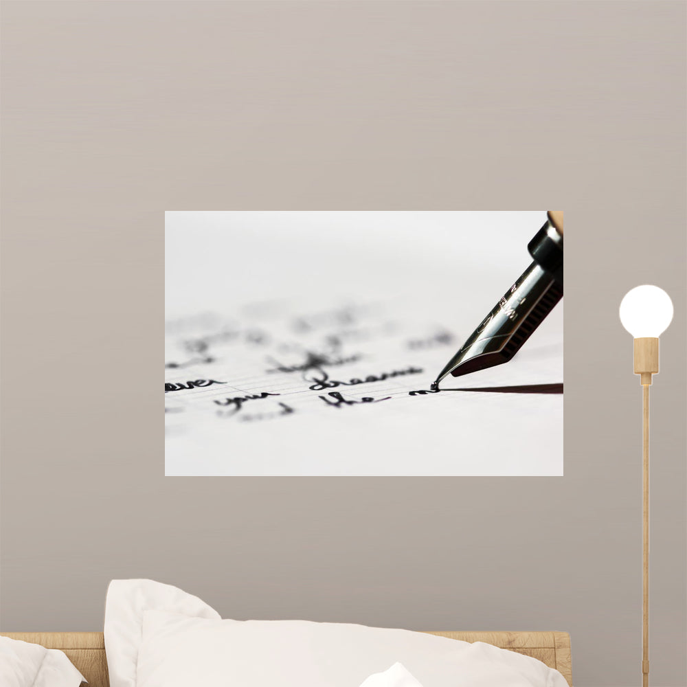 Writing Fountain Pen Wall Decal - WallMonkeys.com – Wallmonkeys