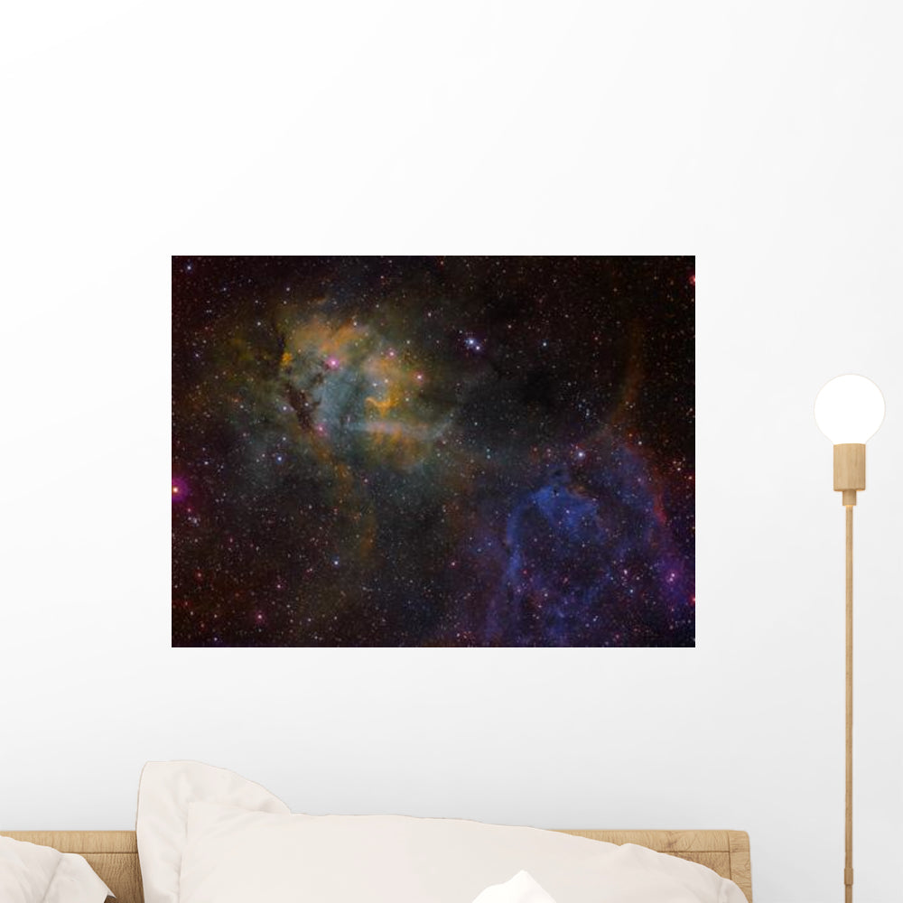 Sharpless 2-132 Emission Nebula Wall Decal Design 1 - WallMonkeys.com ...