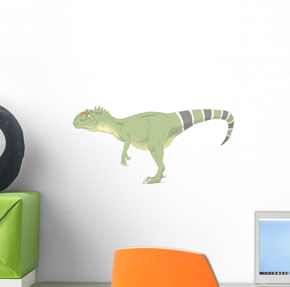 Allosaurus Pencil Drawing with Wall Decal - WallMonkeys.com – Wallmonkeys