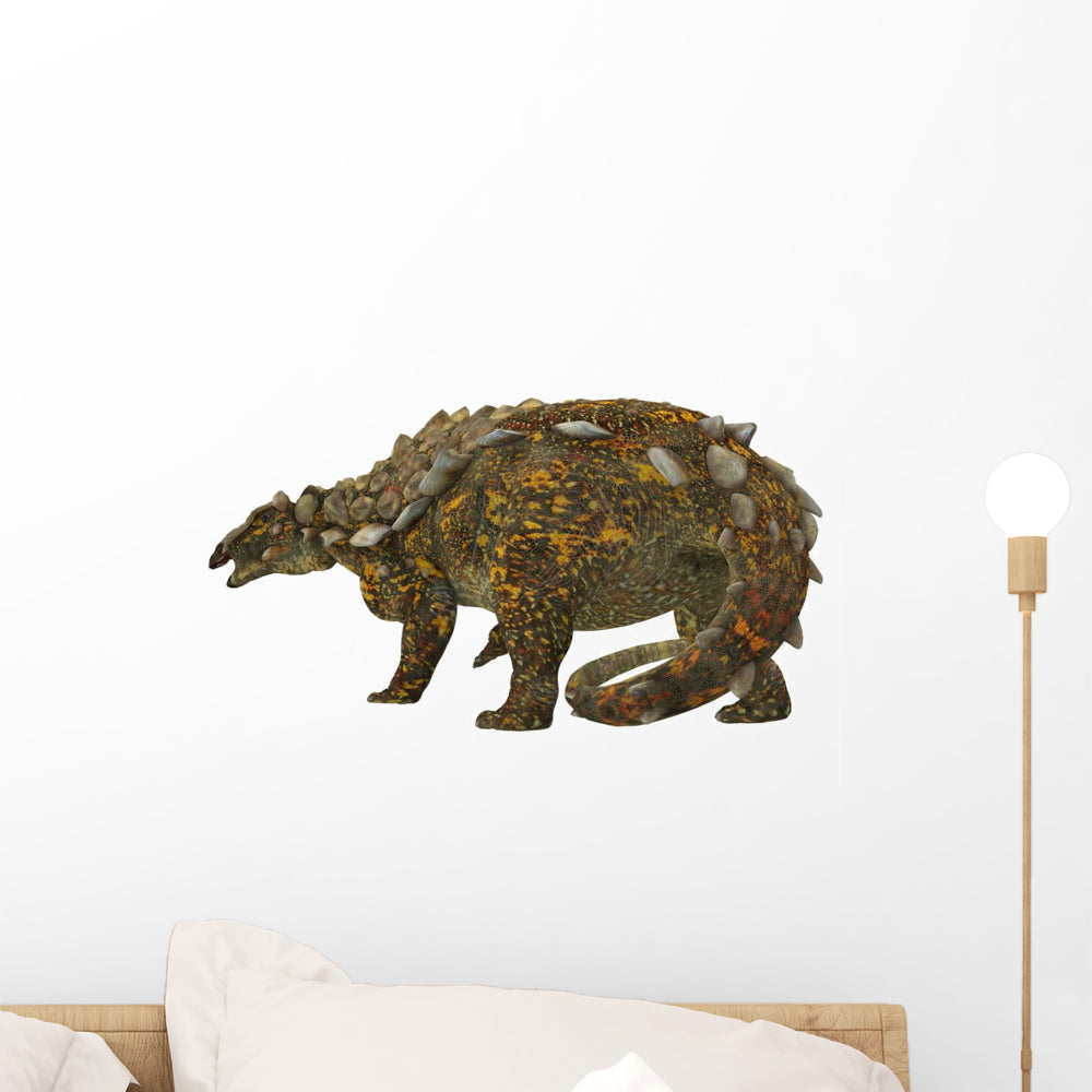 Gargoyleosaurus Dinosaur White Wall Decal - WallMonkeys.com – Wallmonkeys