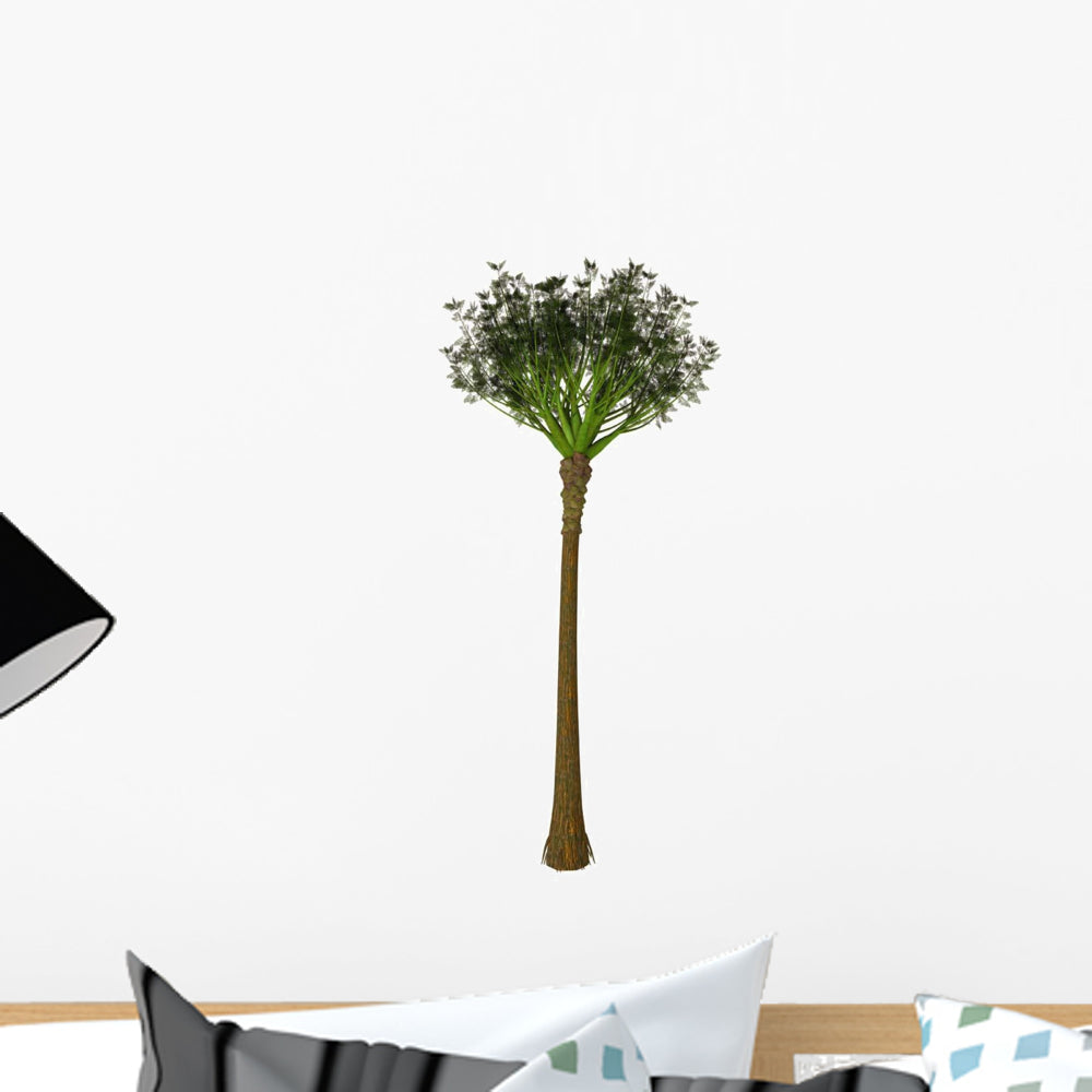 Wattieza Prehistoric Tree White Wall Decal - WallMonkeys.com – Wallmonkeys