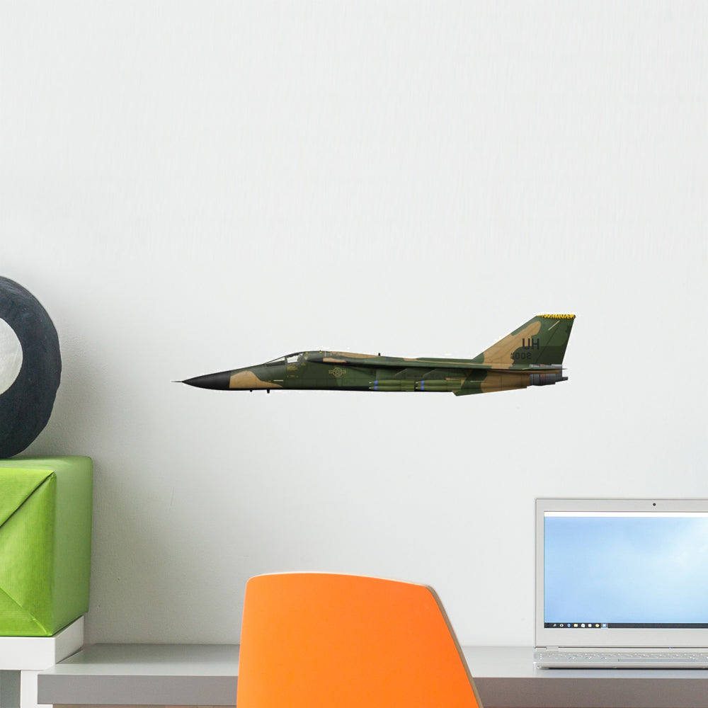 Illustration F-111e Aardvark Wall Decal - WallMonkeys.com – Wallmonkeys