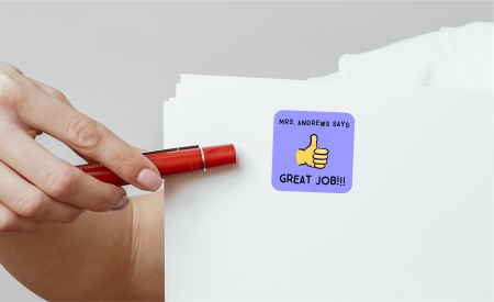 Custom Teacher Recognition Sticker | Great Job! – Wallmonkeys
