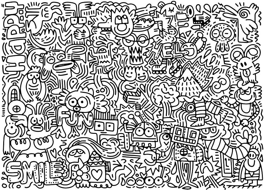 coloring pages with words on them