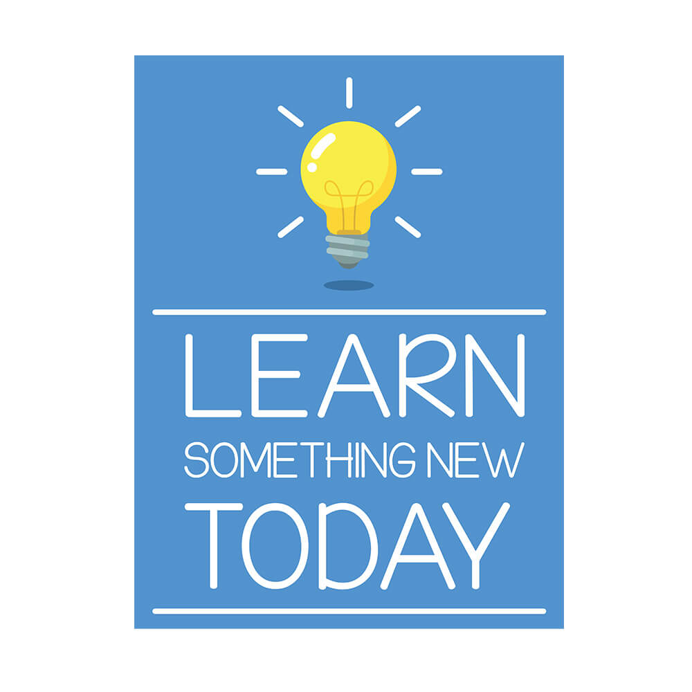 Learn Something New Today Classroom Wall Decal – Wallmonkeys