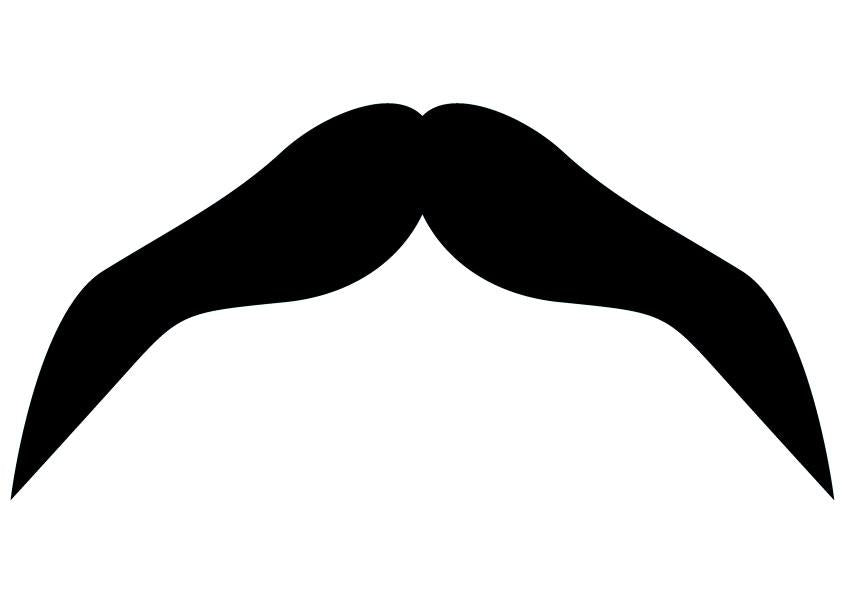 Sad Butch Silly Mustache Wall Decal - WallMonkeys.com – Wallmonkeys