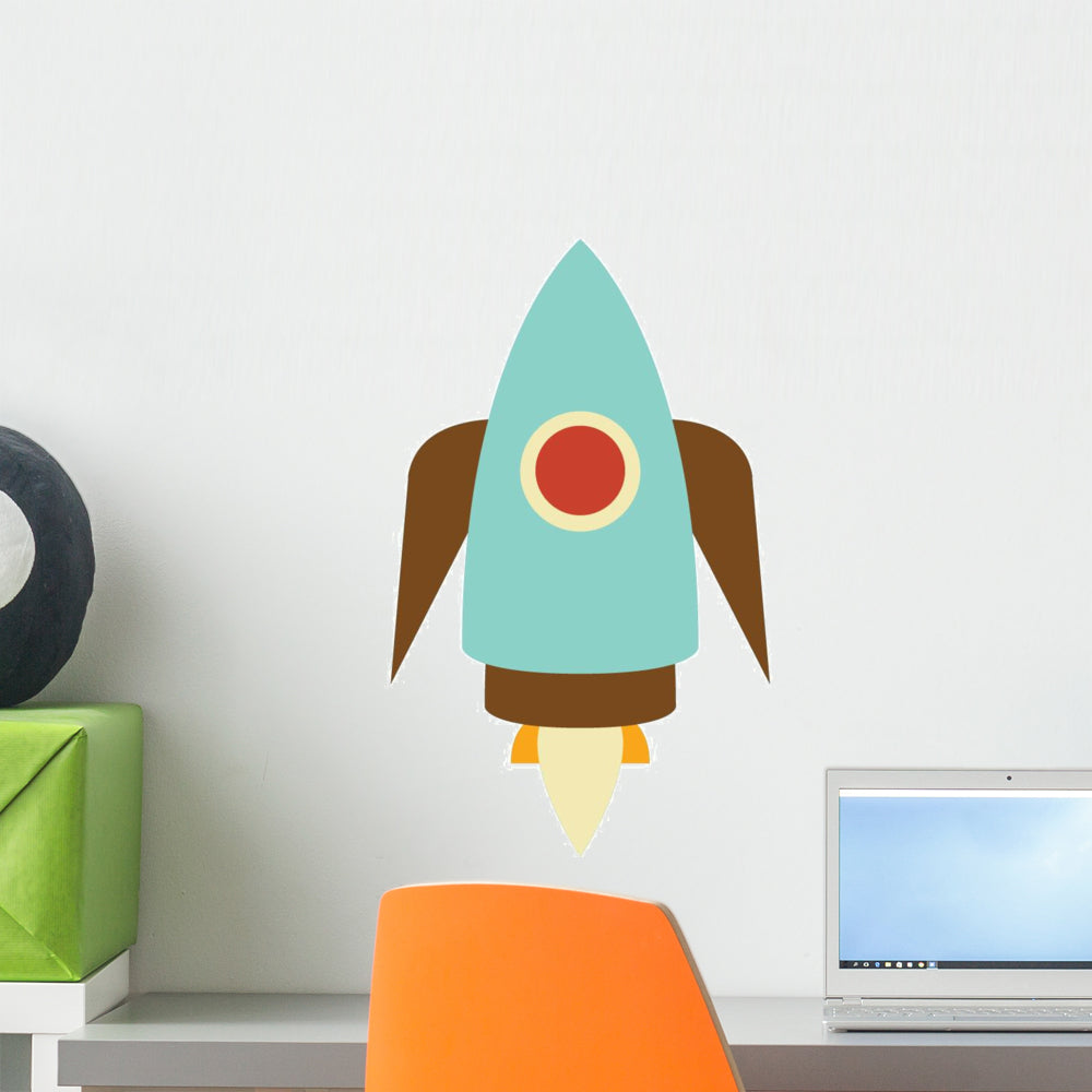 Cute Little Rocket Wall Decal – Wallmonkeys