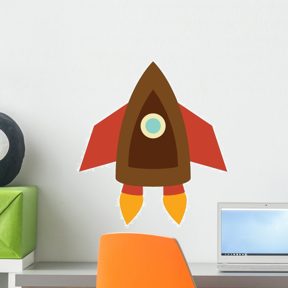 Cute Little Rocket Wall Decal – Wallmonkeys