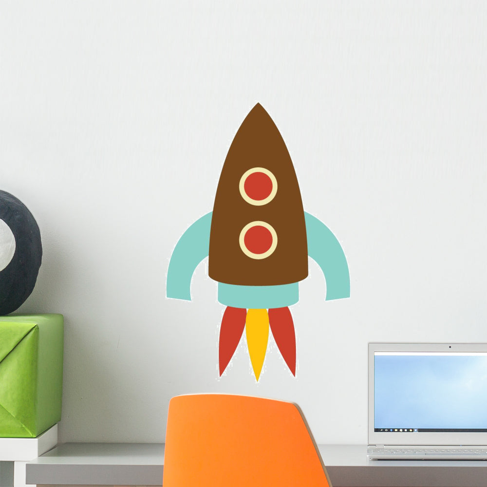 Cute Little Rocket Wall Decal – Wallmonkeys