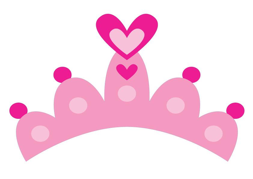 Cute Pink Princess Tiara Wall Decal - WallMonkeys.com – Wallmonkeys