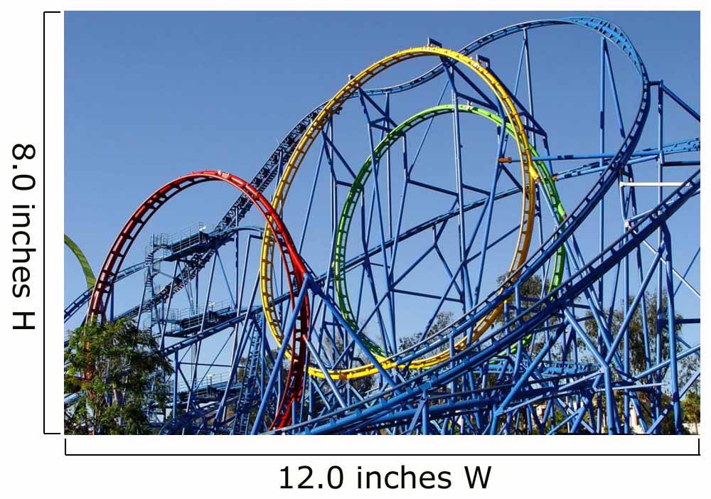 Loop Dee Loop Rollercoaster Wall Decal - WallMonkeys.com – Wallmonkeys