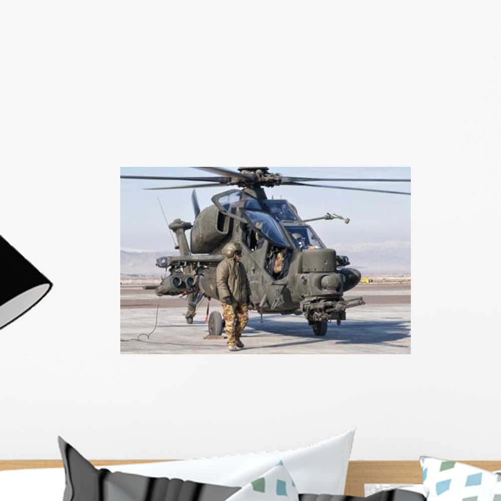 Italian Army Agusta Aw129 Wall Decal - WallMonkeys.com – Wallmonkeys