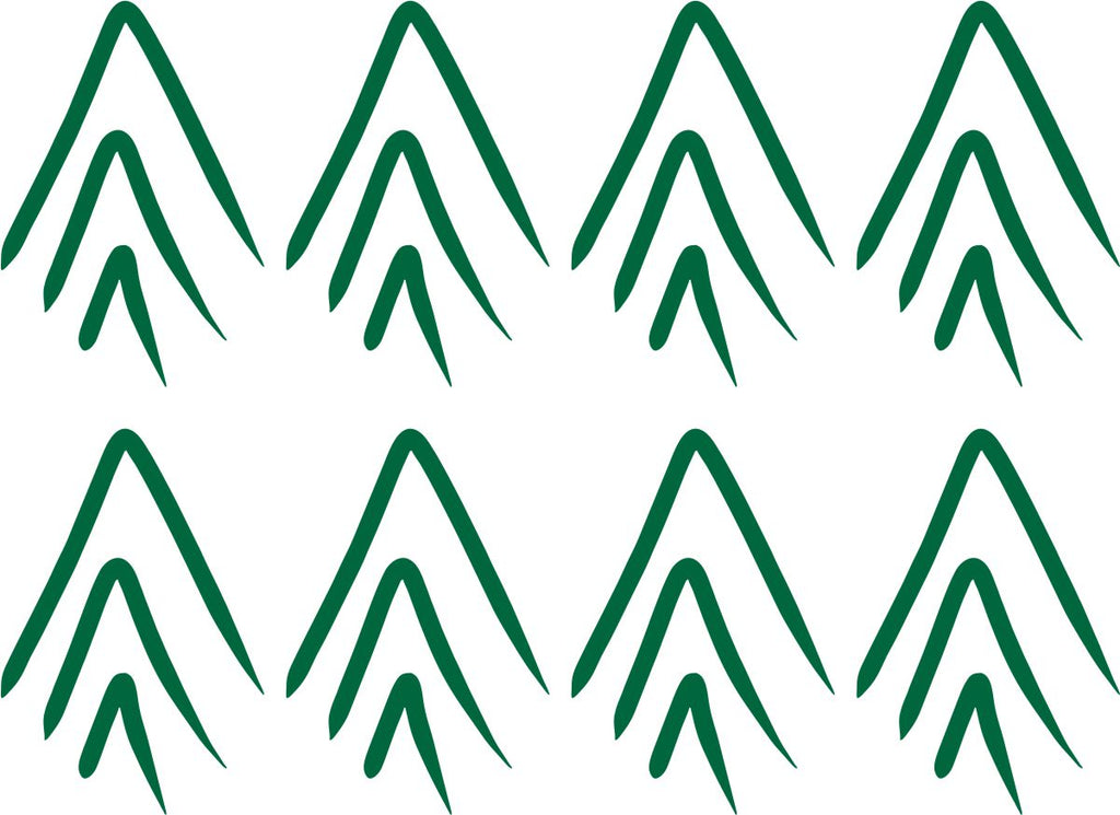 Holiday Green Chevron Sketch Wallpaper Sticker Set – Wallmonkeys