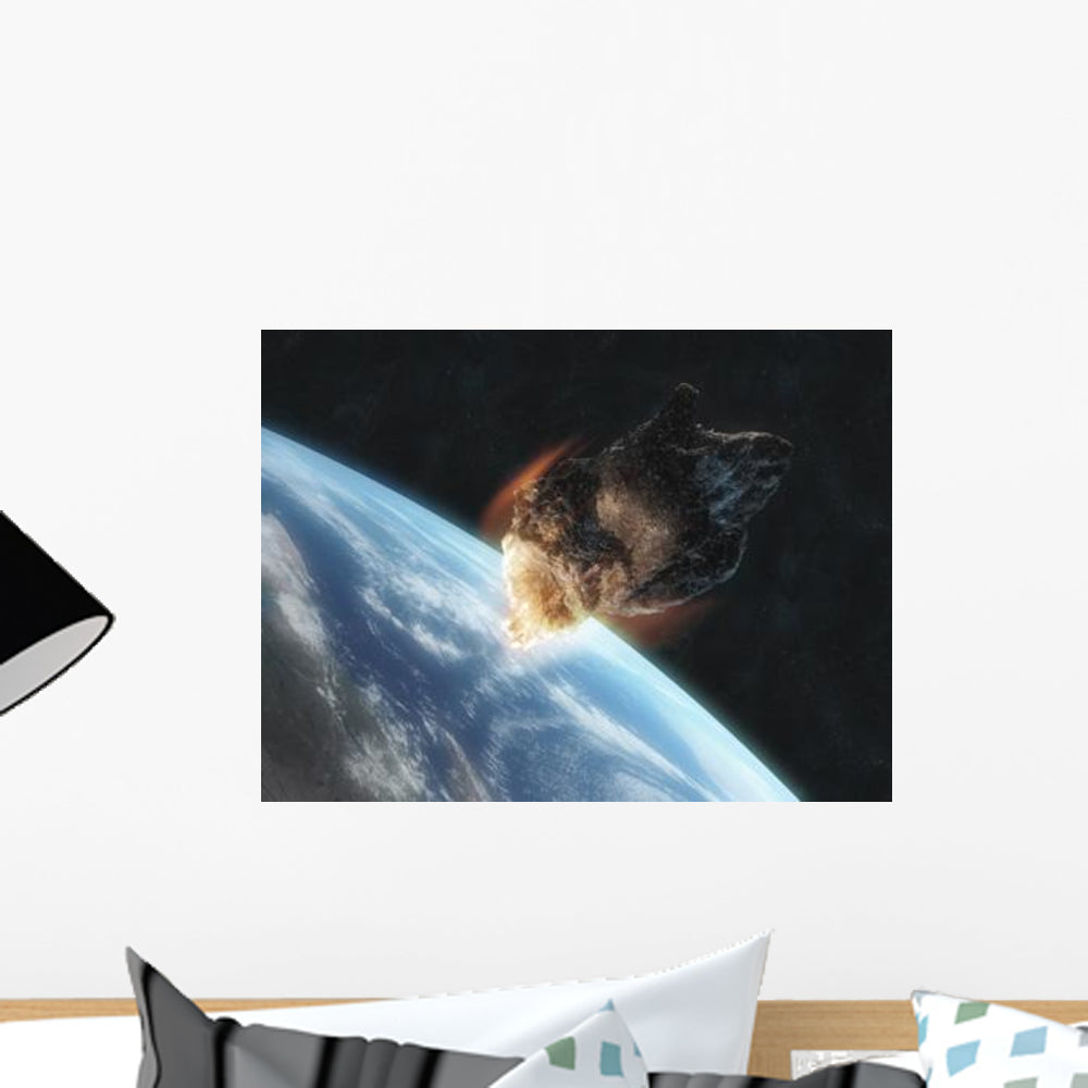 Asteroid Front Earth Wall Decal Design 1 - WallMonkeys.com – Wallmonkeys