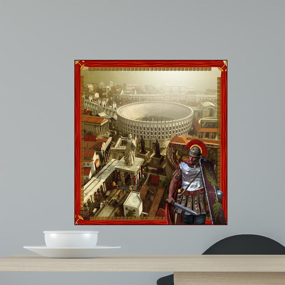 Roman Legionnaire with Roman Wall Decal - WallMonkeys.com – Wallmonkeys