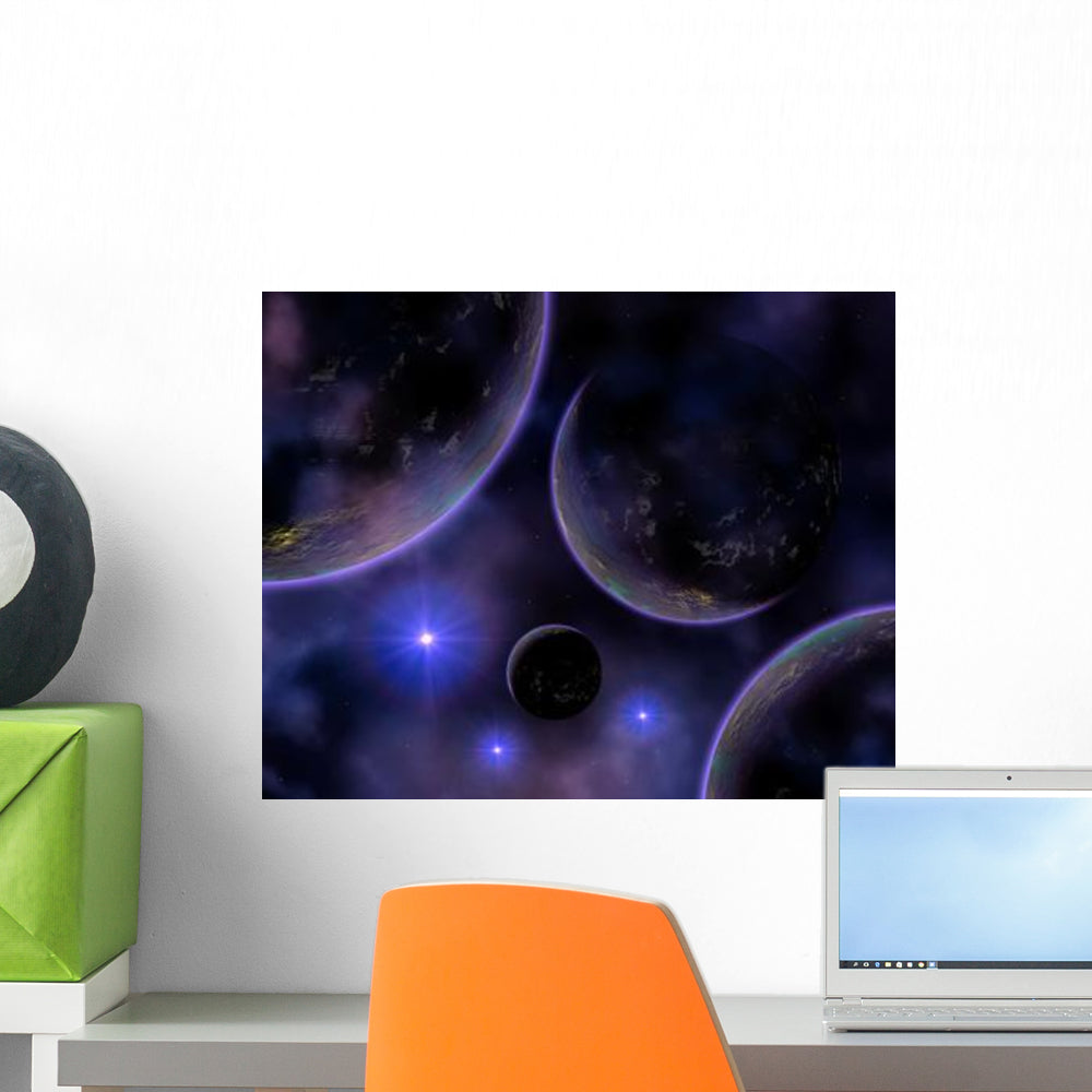 Artist's Concept Illustrating Cluster Wall Decal - WallMonkeys.com ...