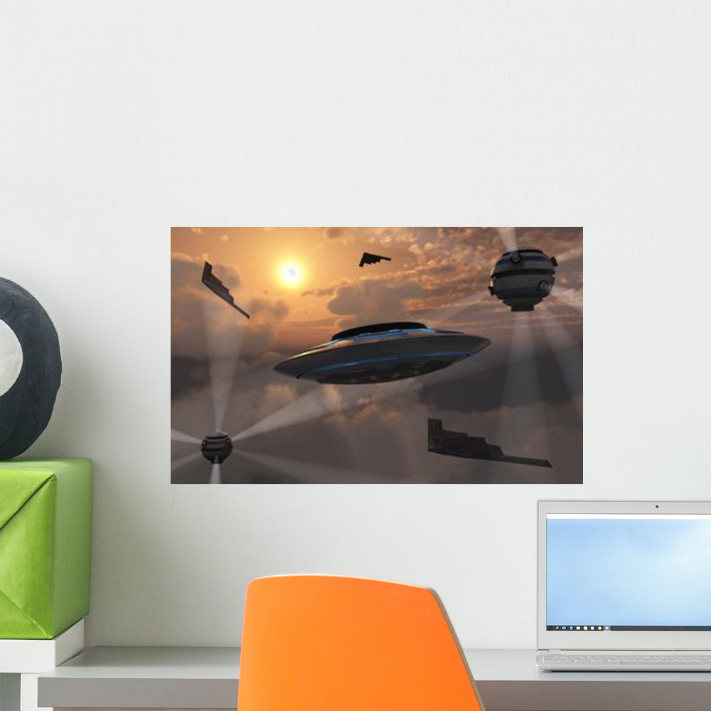 Artist's Concept Alien Stealth Wall Decal - WallMonkeys.com – Wallmonkeys