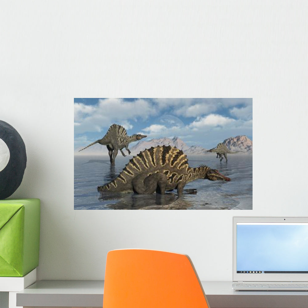 Group Spinosaurus Wall Decal Design 1 - WallMonkeys.com – Wallmonkeys
