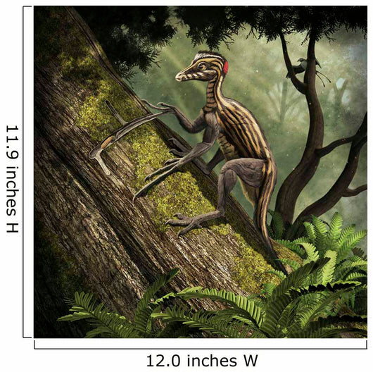 Epidendrosaurus Ninchengensis Capturing Wood Wall Decal - WallMonkeys ...