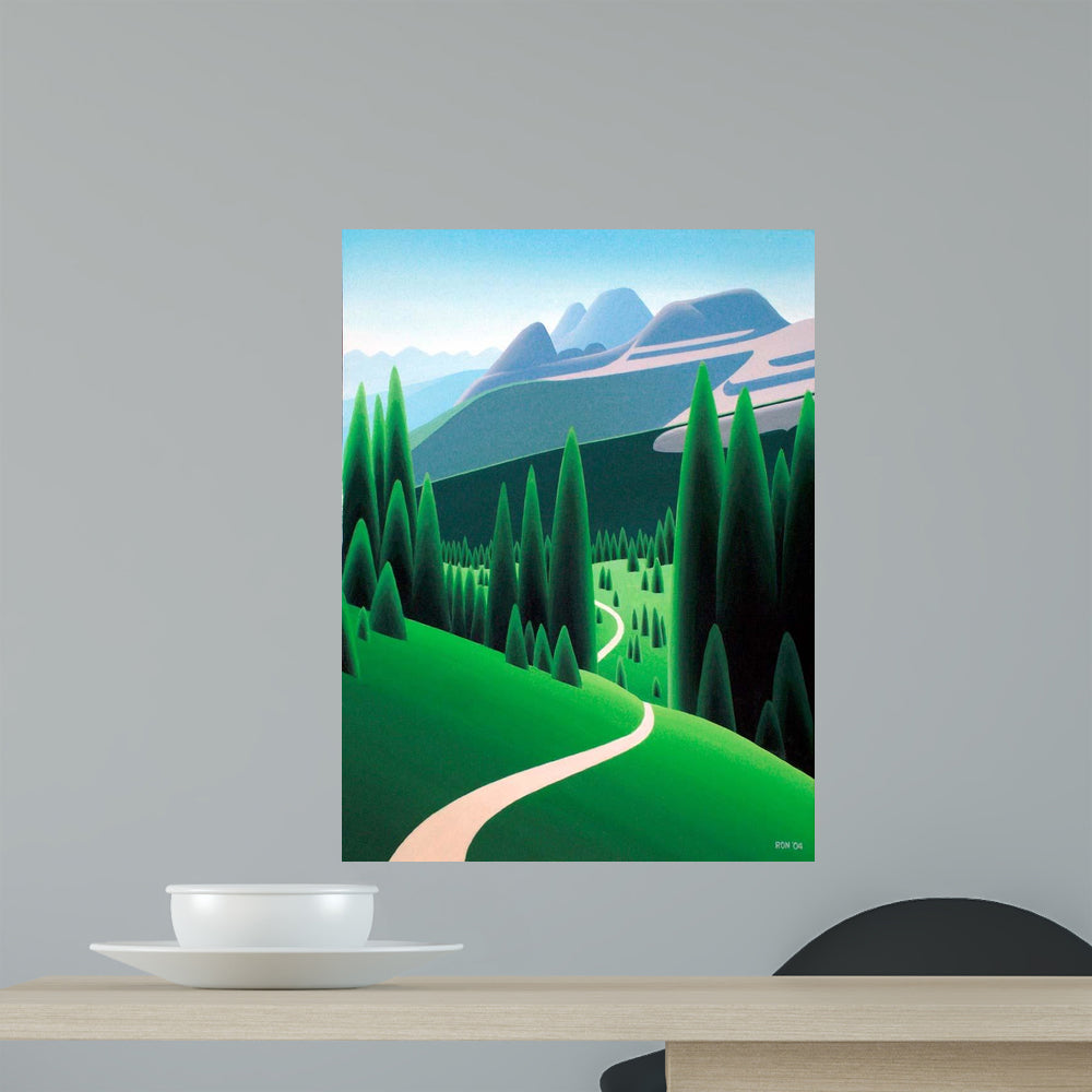 Alpine Trail Wall Decal - WallMonkeys.com – Wallmonkeys