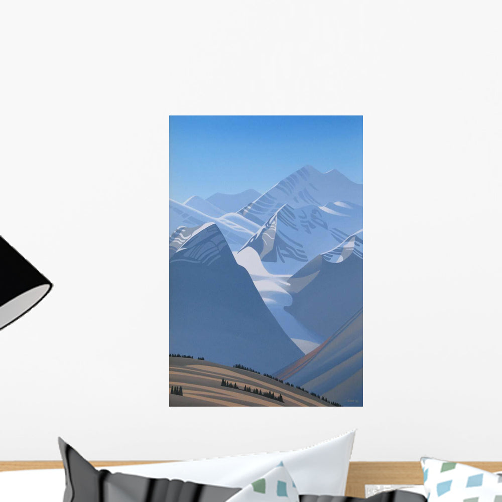 Mountains Wall Decal Design 2 - WallMonkeys.com – Wallmonkeys