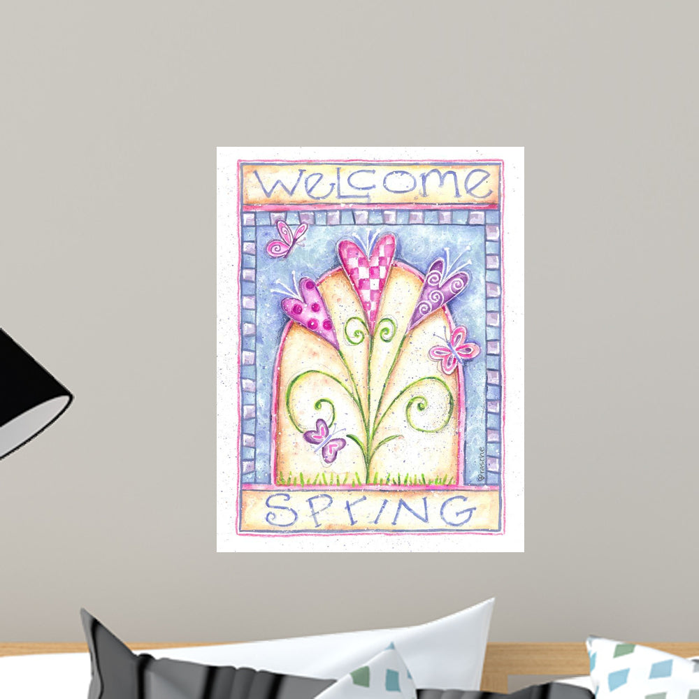 Welcome Spring Wall Decal - WallMonkeys.com – Wallmonkeys