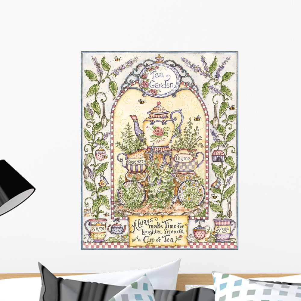 Tea Garden Wall Decal Design 2 - WallMonkeys.com – Wallmonkeys
