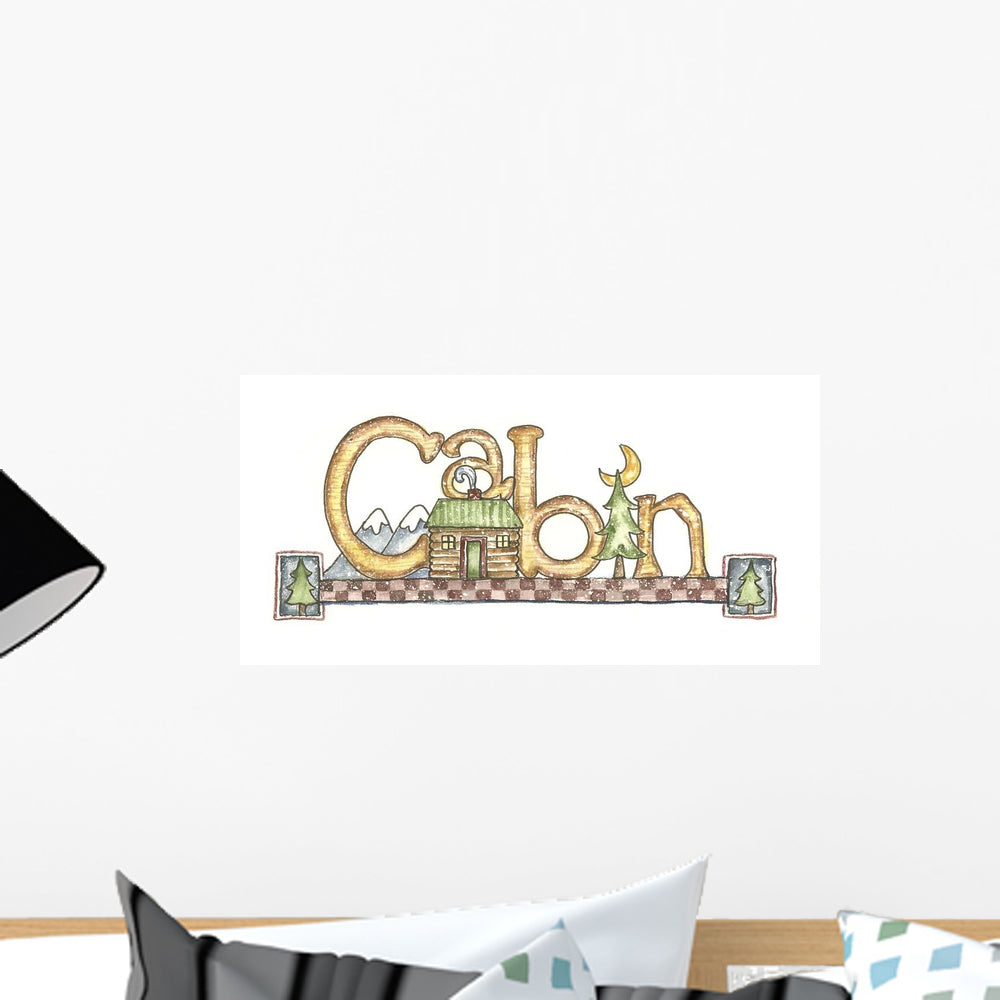 Cabin Wall Decal - WallMonkeys.com – Wallmonkeys