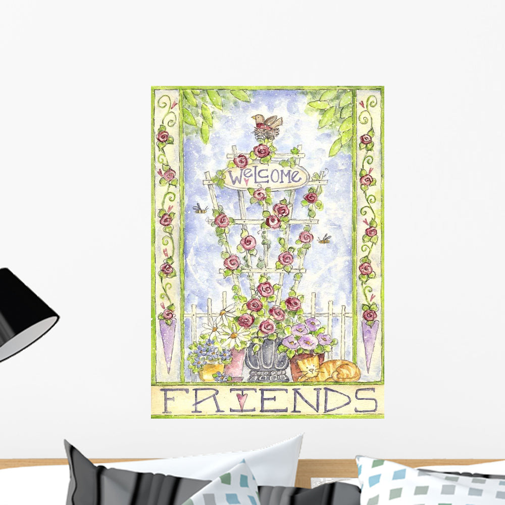 Welcome Friends Wall Decal - WallMonkeys.com – Wallmonkeys