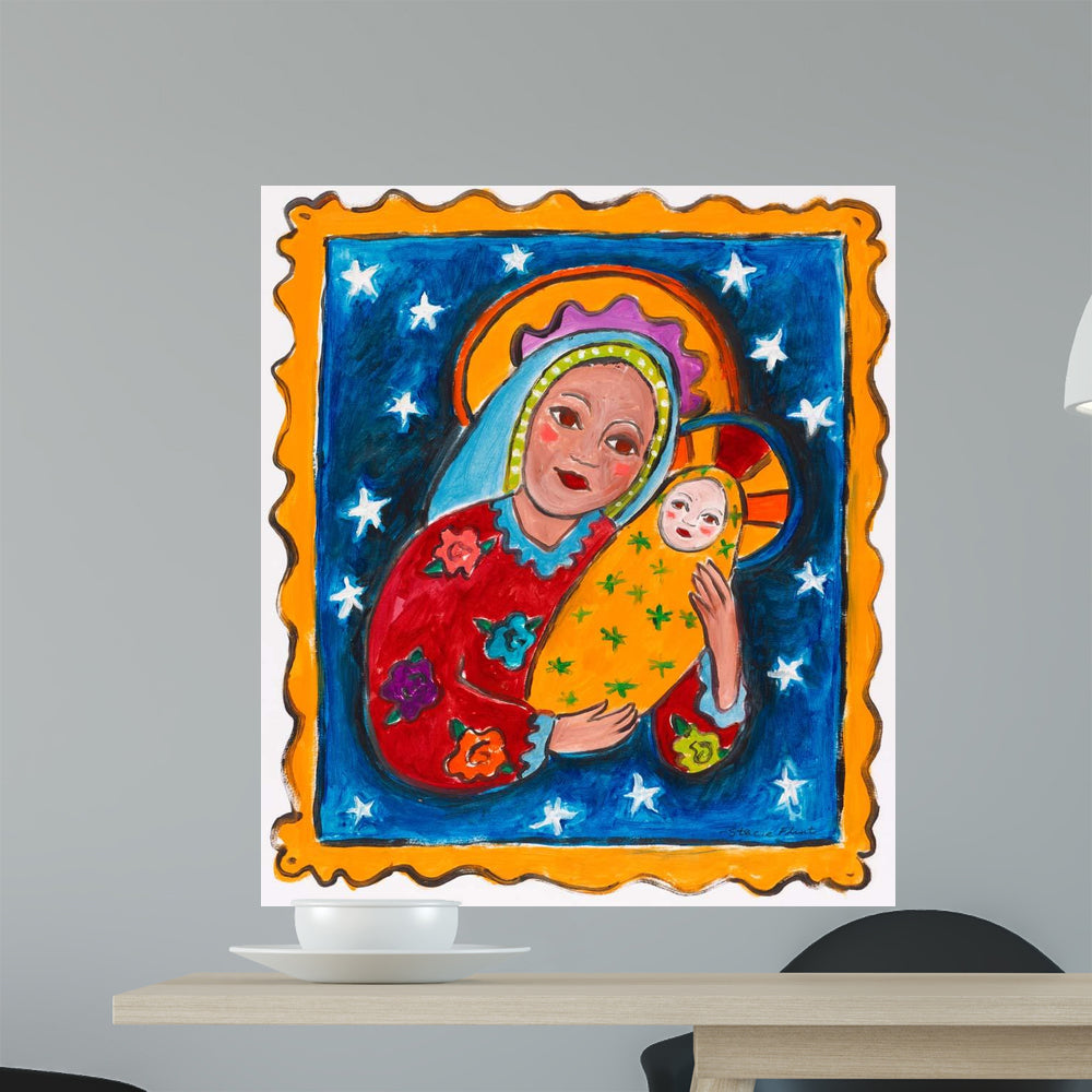 Mexican Inspired Madonna and Wall Decal - WallMonkeys.com – Wallmonkeys