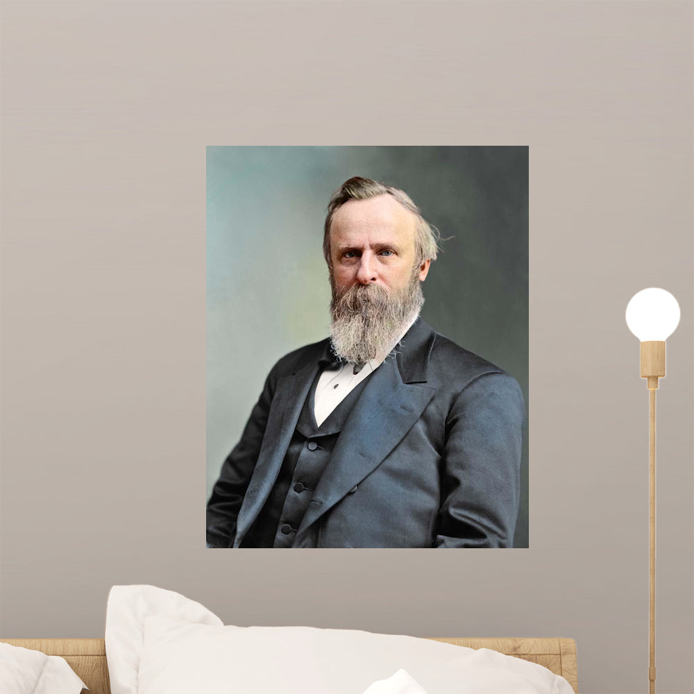 Vintage Portrait President Rutherford Wall Decal - WallMonkeys.com ...