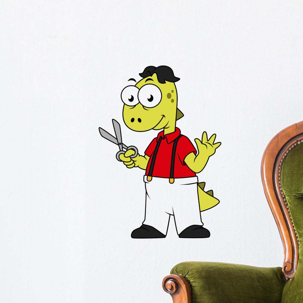 Illustration Tyrannosaurus Rex Barber Wall Decal - WallMonkeys.com ...