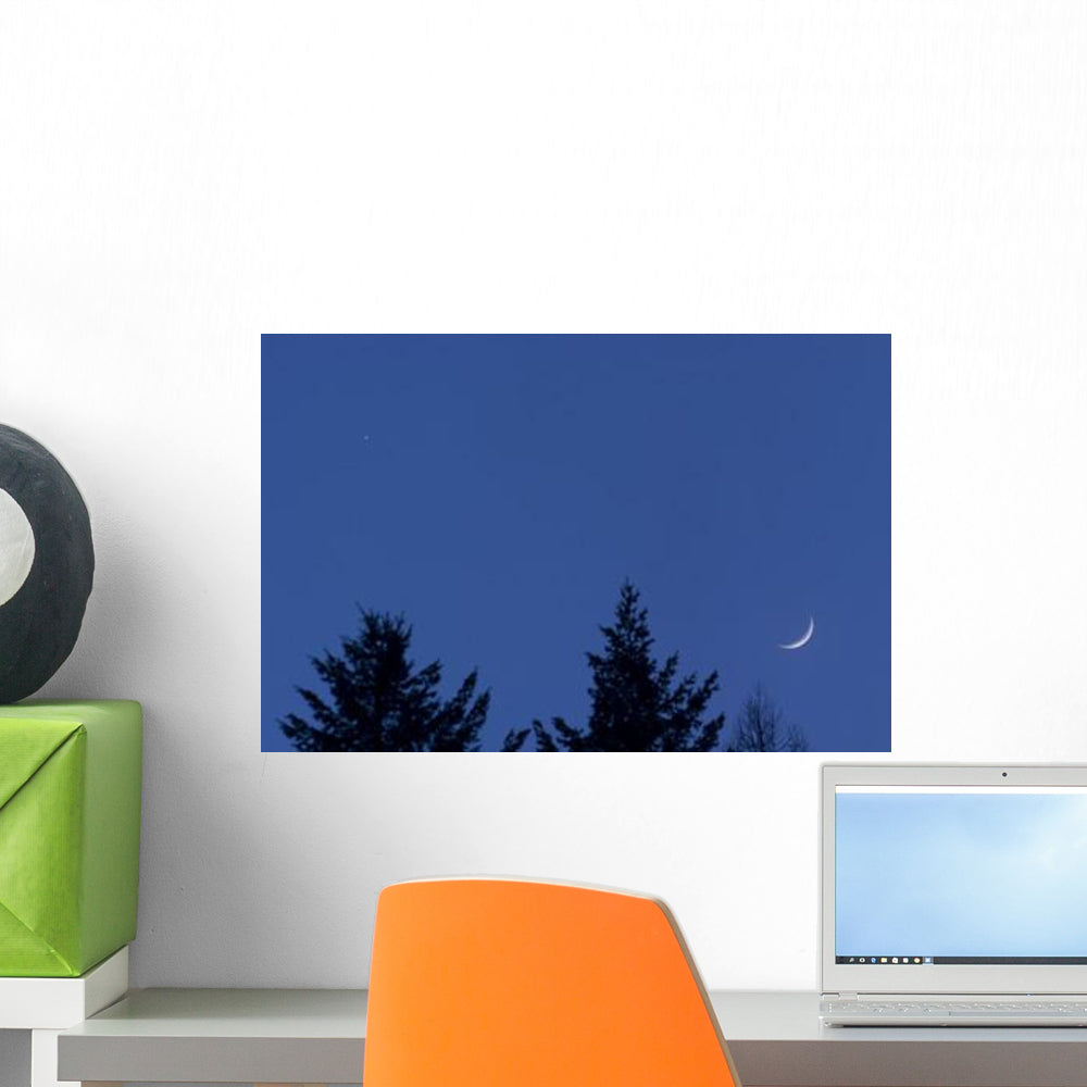 Venus and Moon Conjunction Wall Decal - WallMonkeys.com – Wallmonkeys