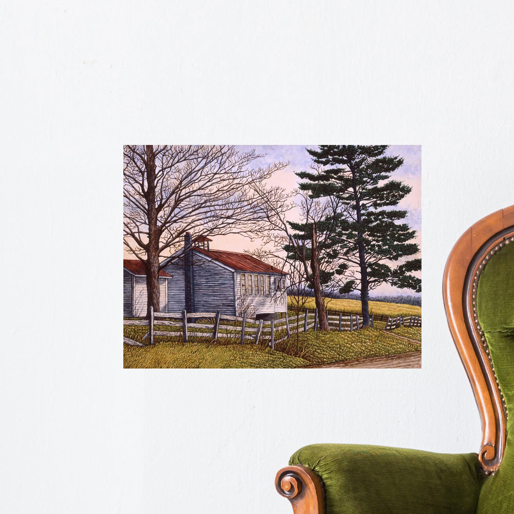 Amish School House Wall Decal - WallMonkeys.com – Wallmonkeys