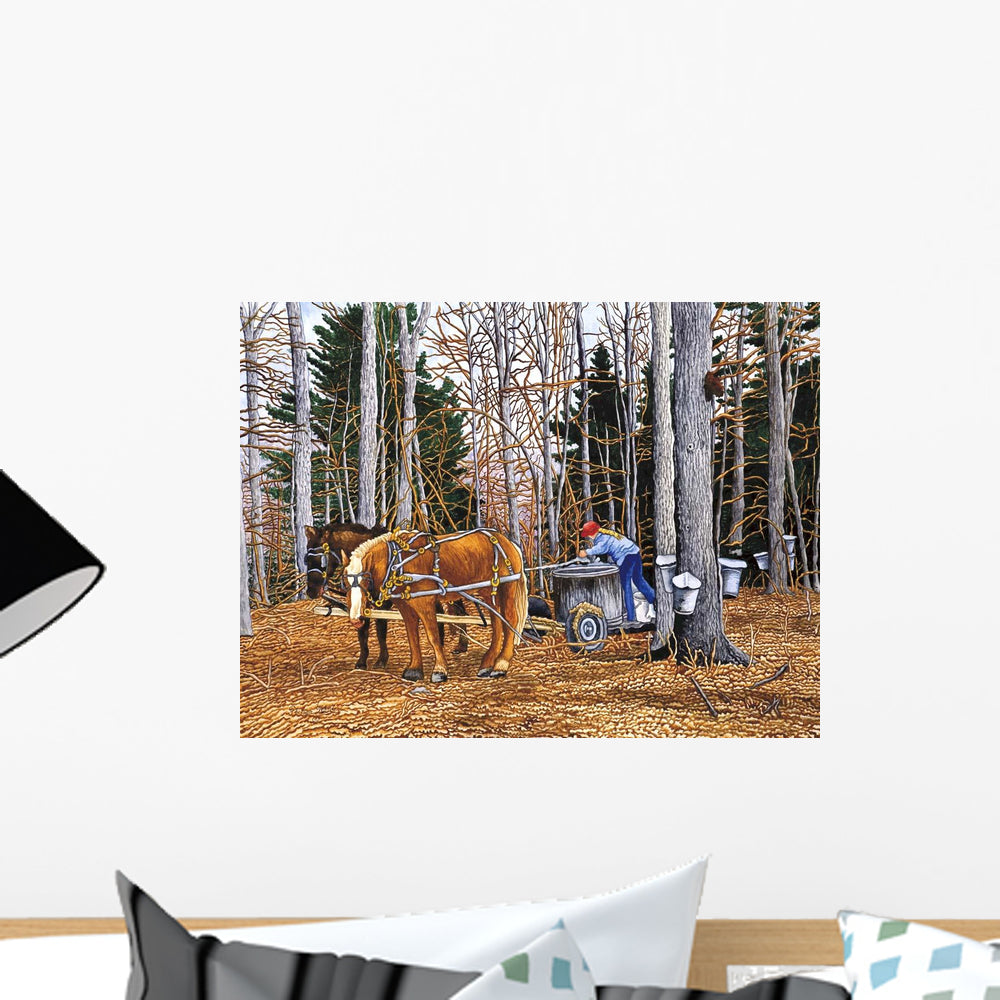 Gathering Sap Wall Decal - WallMonkeys.com – Wallmonkeys