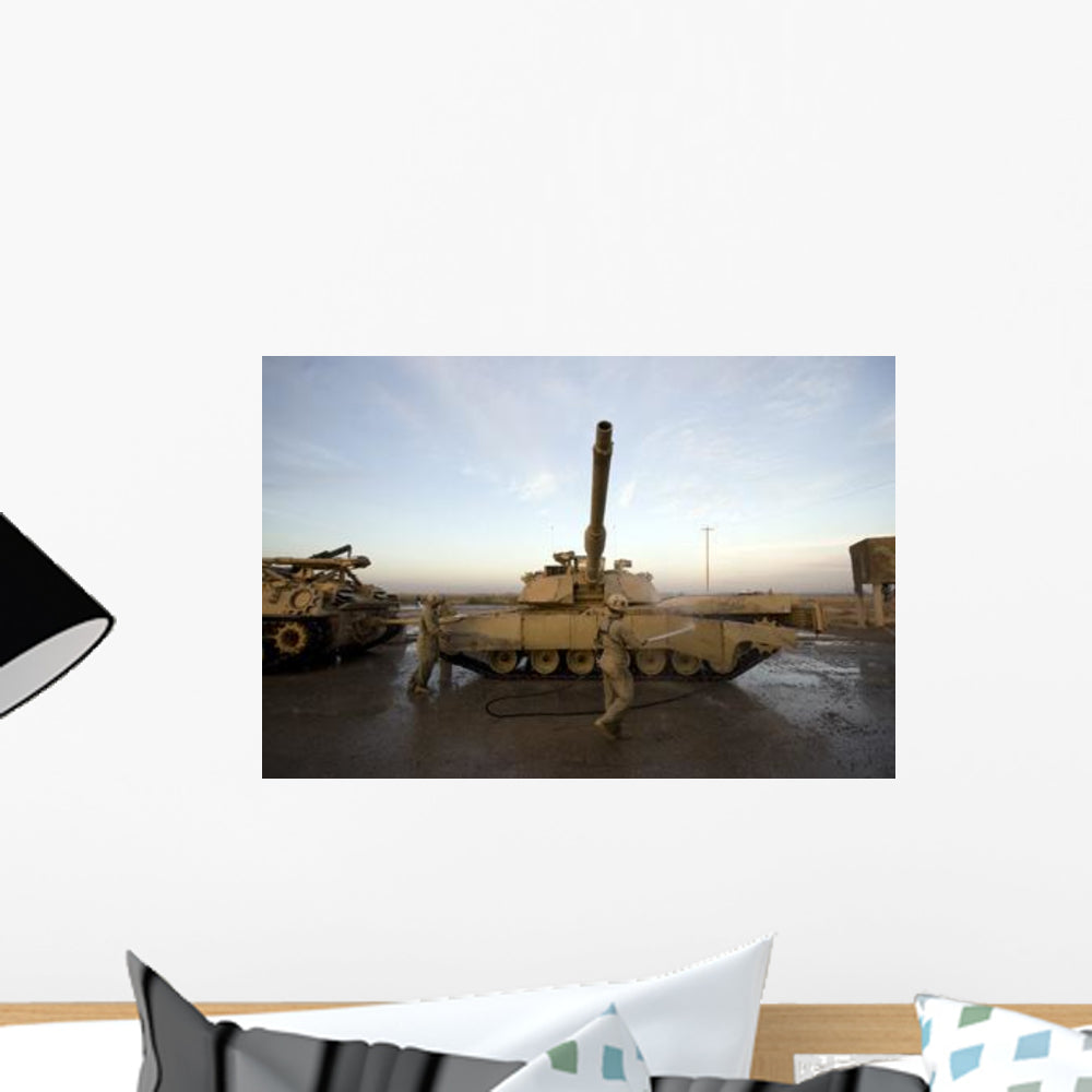 M1 Abrams Tank Camp Wall Decal Design 11 - WallMonkeys.com – Wallmonkeys