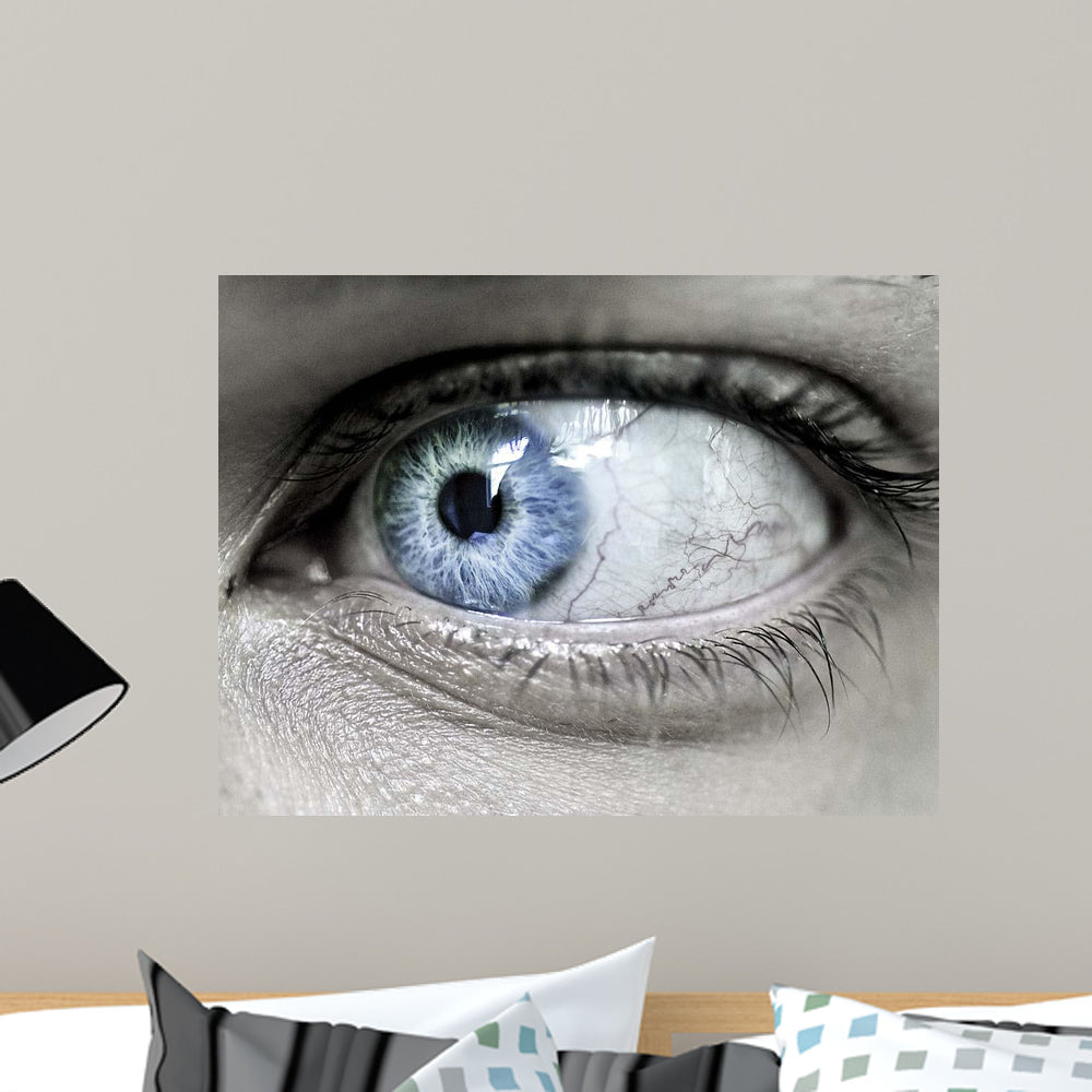 Mono Blue Eye Wall Decal - WallMonkeys.com – Wallmonkeys