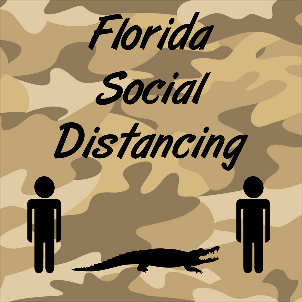 Florida Social Distancing Decal – Wallmonkeys